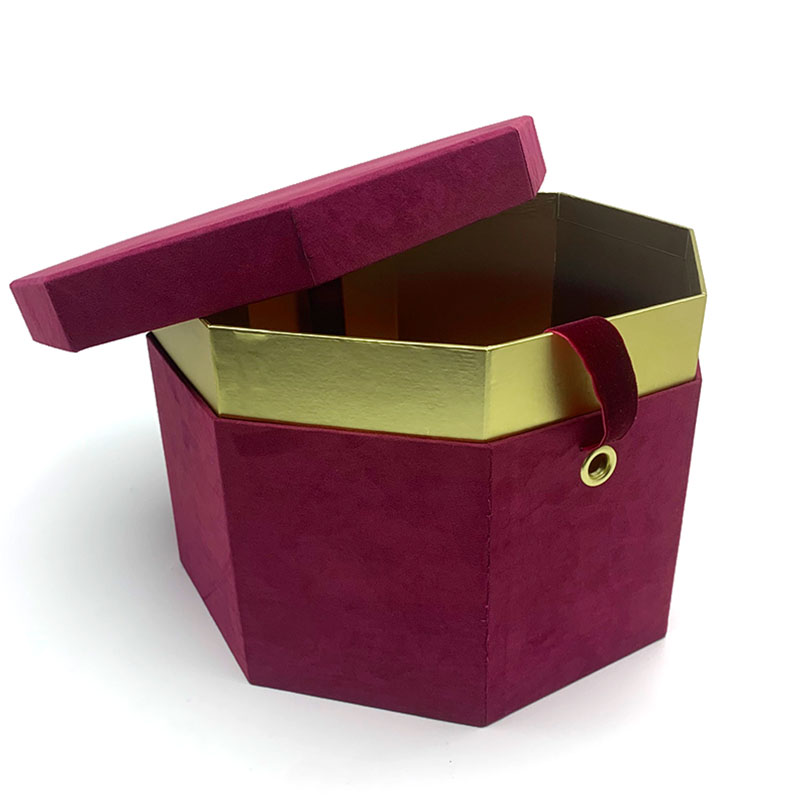 China Octagonal diy flower gift box for mother’s day birthday ...