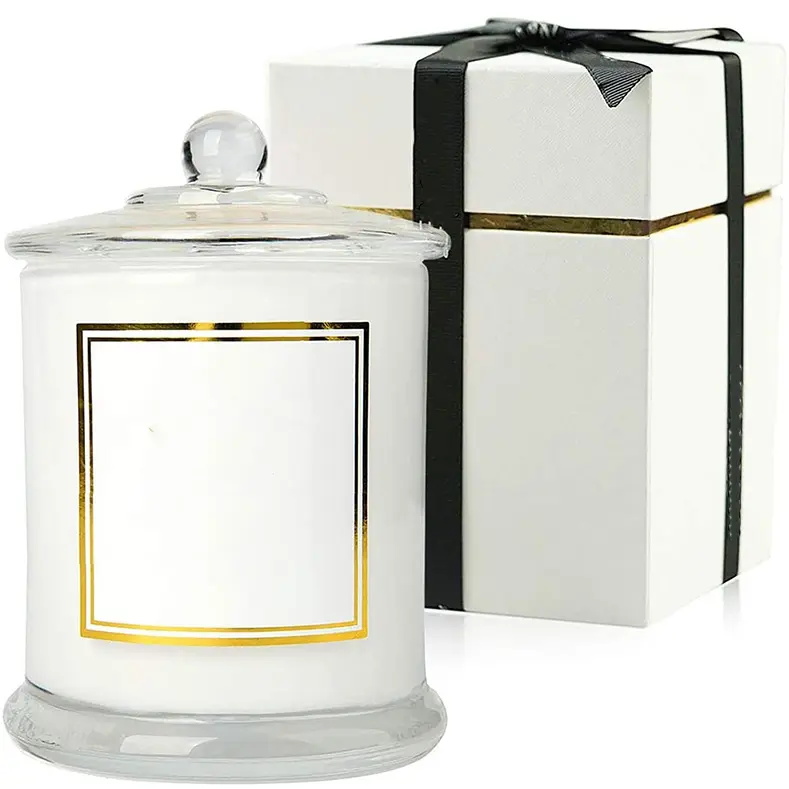 China Luxury Custom Candle Jar With Lid And Gift Box Candles Box Shop ...